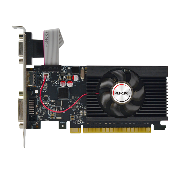 AFOX GT 730 (GDDR3 2GB/1GB) (64Bit)LP Single Fan - Geforce 700 Series ...
